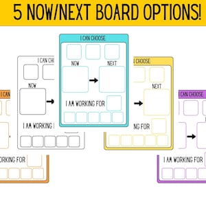 First-then Board W/ Tokens, Now Next Board, Autism Visual Schedule, ABA ...