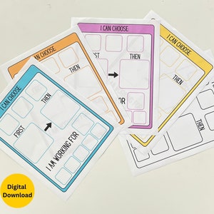 Printable First-then Board Toolkit: Autism Visuals, Routines & Rewards ...
