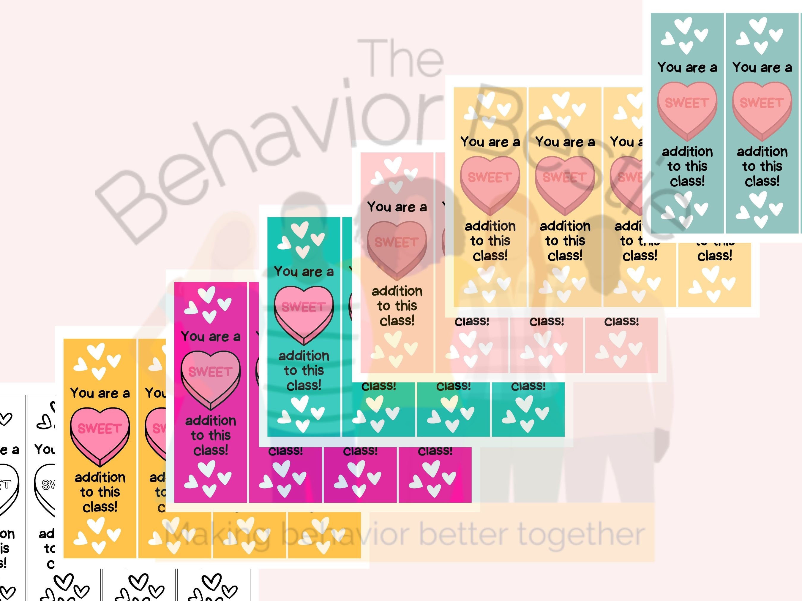 Printable Valentine's Day Bookmark for Students Digital Valentine's Day ...