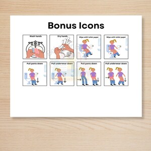 Printable Girl Potty Routine | Visual Toileting Routine | Bathroom ...