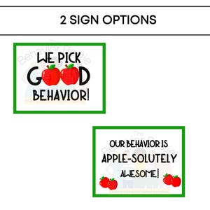 Apple Tree Class Reward System: Positive Behavior Chart (PDF) - Etsy