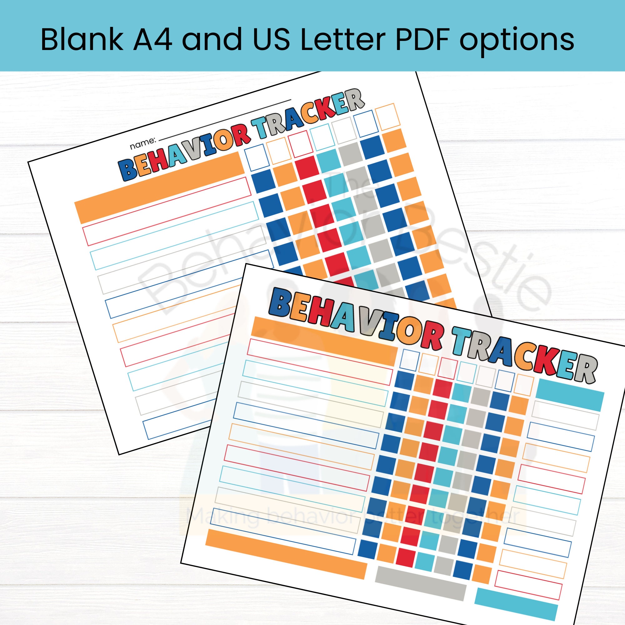 Editable Kids Behavior Chart: Reward Tracker (digital Download) - Etsy