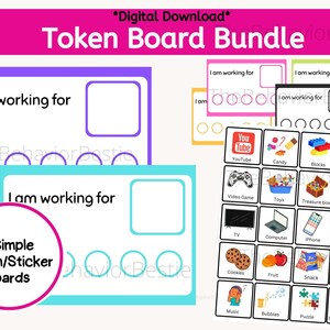 Digital Token Board Bundle | Sticker Chart Bundle | Behavior Chart ...