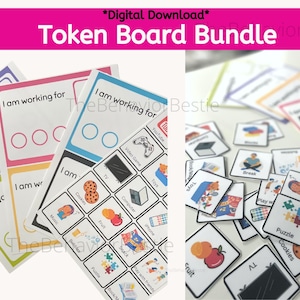 Digital Token Board Bundle | Sticker Chart Bundle | Behavior Chart ...
