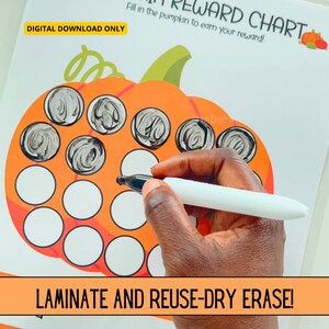 Pumpkin Reward Chart: Kids Behavior, Potty Training (PDF Download) - Etsy