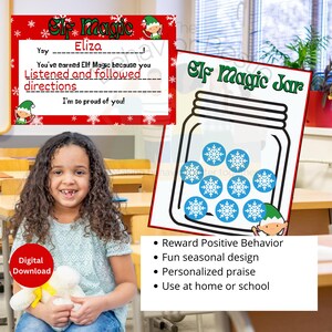 Holiday Reward System for Kids, Elf Report, Positive Classroom, Holiday ...