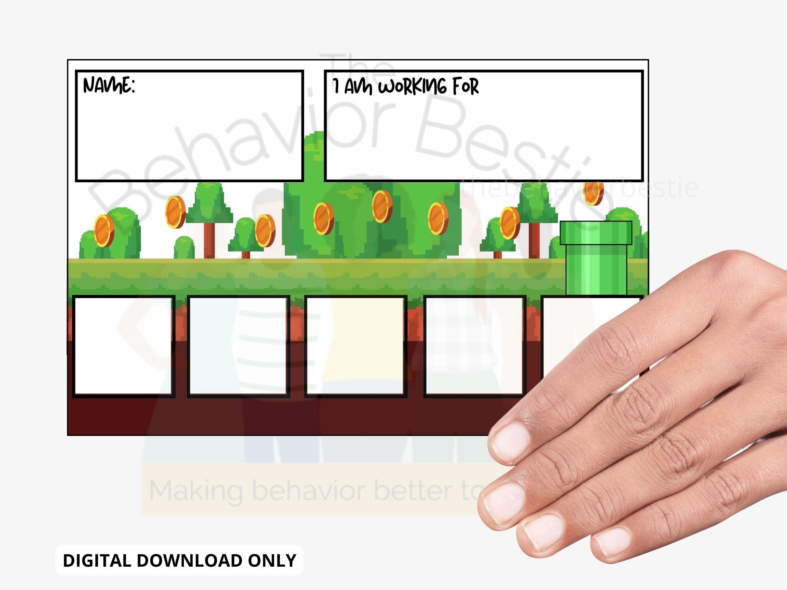 Video Game Reward Chart, Kids Reward Chart Video Game Theme - Etsy