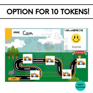 Reward Chart Race Care Theme, Race Car Potty Chart, Race Car Behavior ...