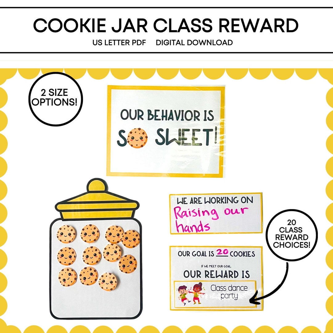 Cookie Jar Class Reward System: Classroom Behavior Tool (digital ...