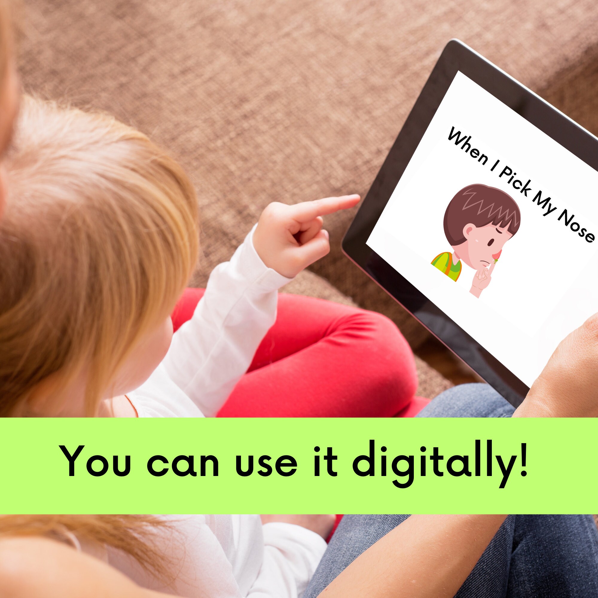 Picking Nose Social Skills Story, How to Stop Nose Picking Story for ...