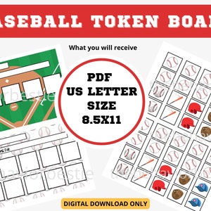 Printable Baseball Reward Chart: Sports Behavior Tracker (PDF) - Etsy