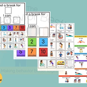 Autism Break Card: Visual Support, Calming Strategies (PDF Pattern) - Etsy