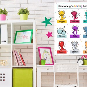 Dragon Emotions Chart: Educational Feelings Poster (digital Download ...