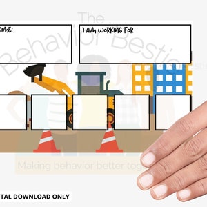 Printable Construction Token Board | Construction Sticker Chart ...