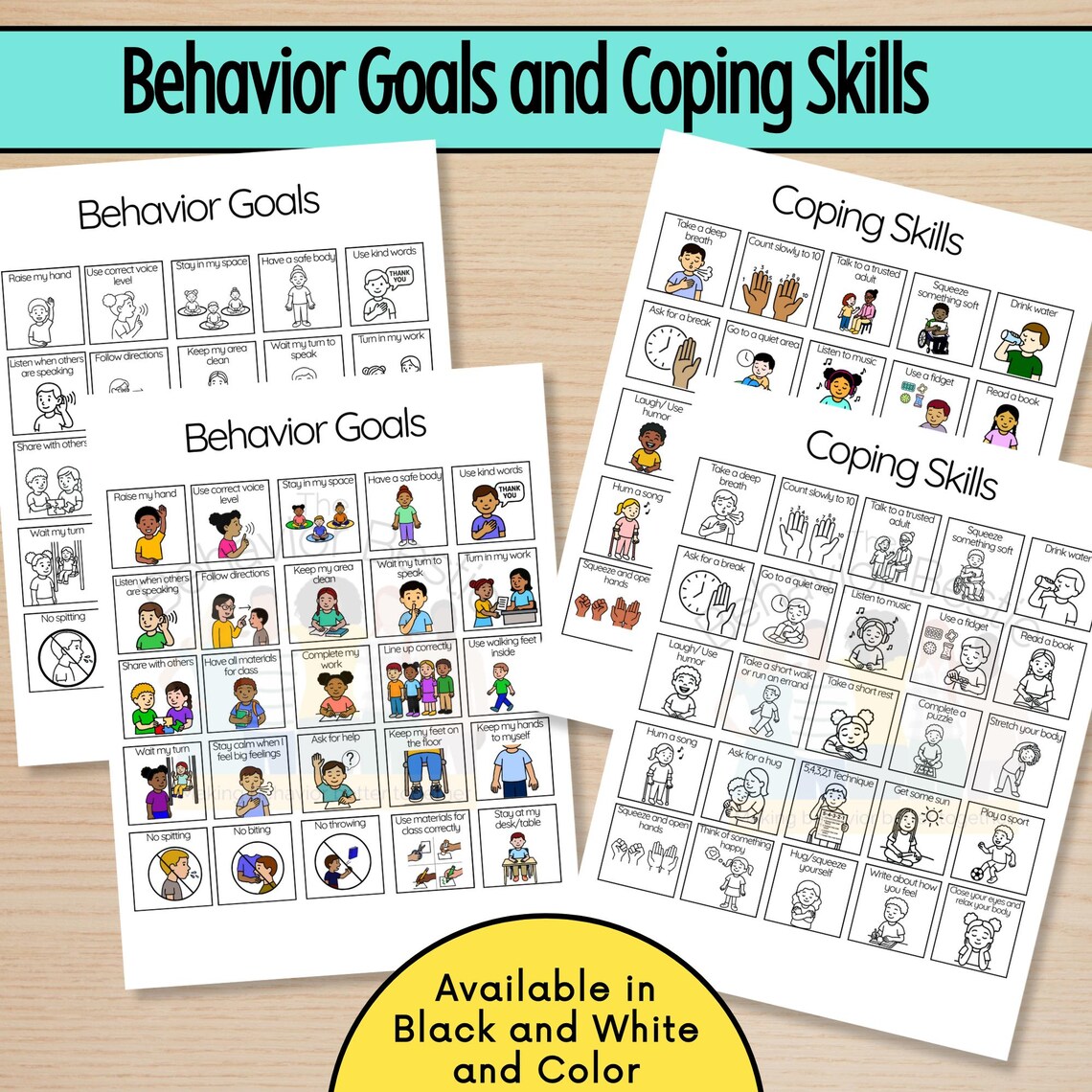 Visual Behavior Token Board: Classroom & Home Reward Chart (PDF ...