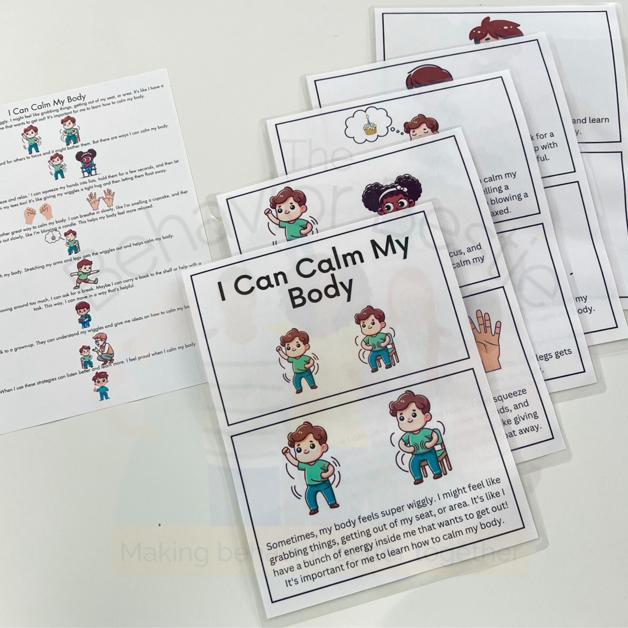 I Can Calm My Body, Social Skills Story for Kids - Etsy