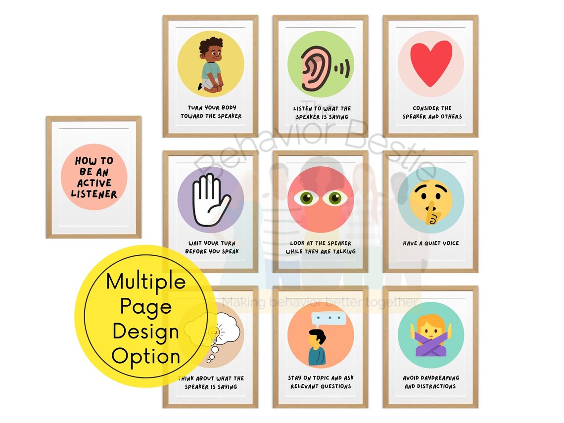 Active Listening Poster Active Listening Skills How to Be an Active ...