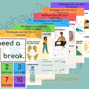 Printable Break Card: Visual Support for Calm Corner (PDF) - Etsy