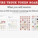 Fire Truck Sticker Chart Fire Truck Token Board Behavior Management ...