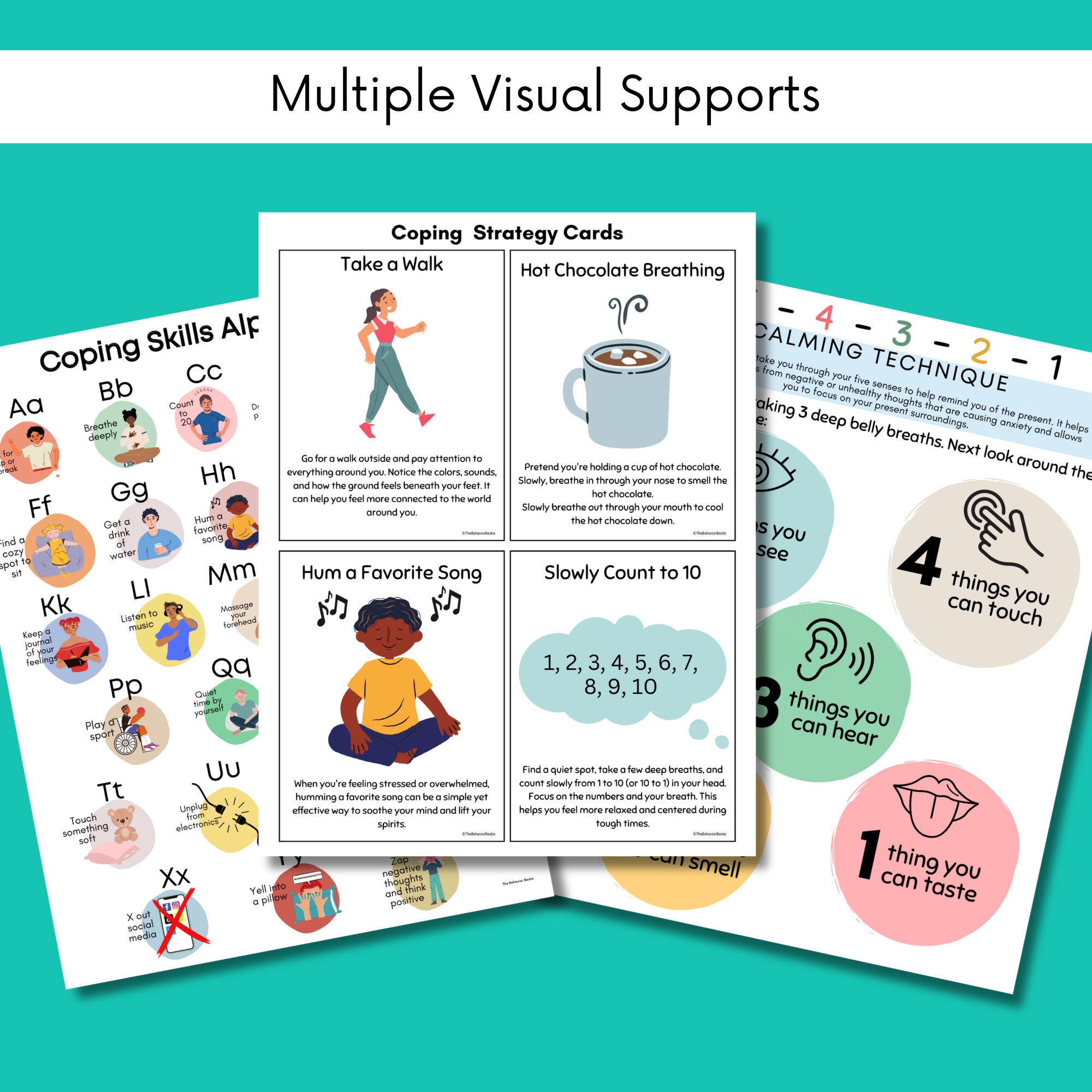 Coping Skills Activity Bundle for Elementary Kids Instant Digital PDF ...