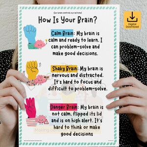 Printable Hand Model of the Brain, Upstairs and Downstairs Brain ...