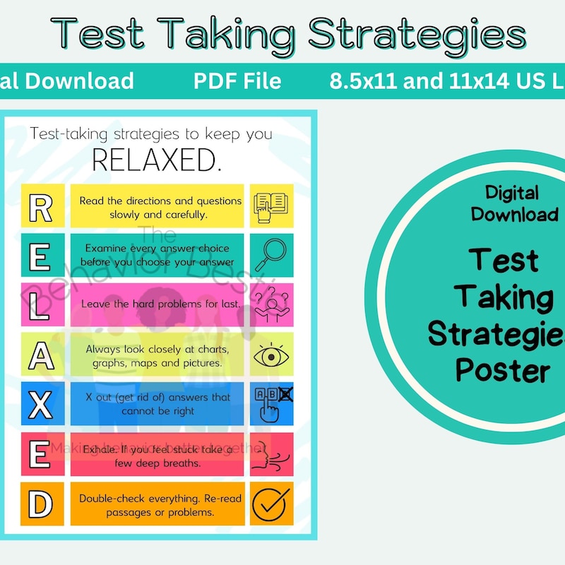 State Testing Posters - Etsy