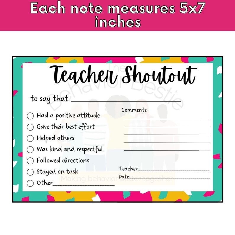 Digital Teacher Note for Students, Teacher Mail, Positive Note Home ...