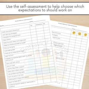 Classroom Behavior Chart: Positive Choices Checklist (PDF & PPT) - Etsy