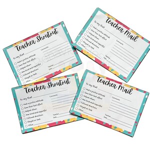 Digital Teacher Note for Students, Teacher Mail, Positive Note Home ...