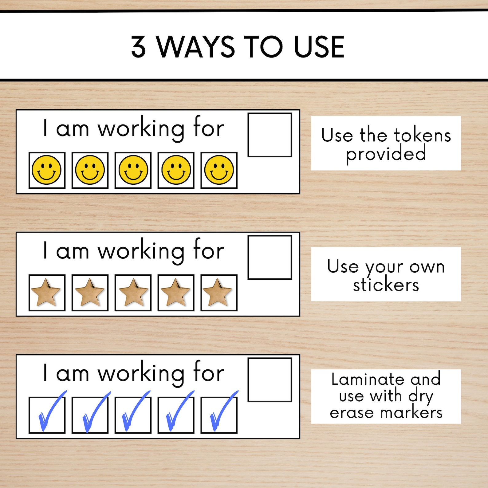 Printable Token Board: Kids Reward Chart, ABA Therapy (digital Download ...