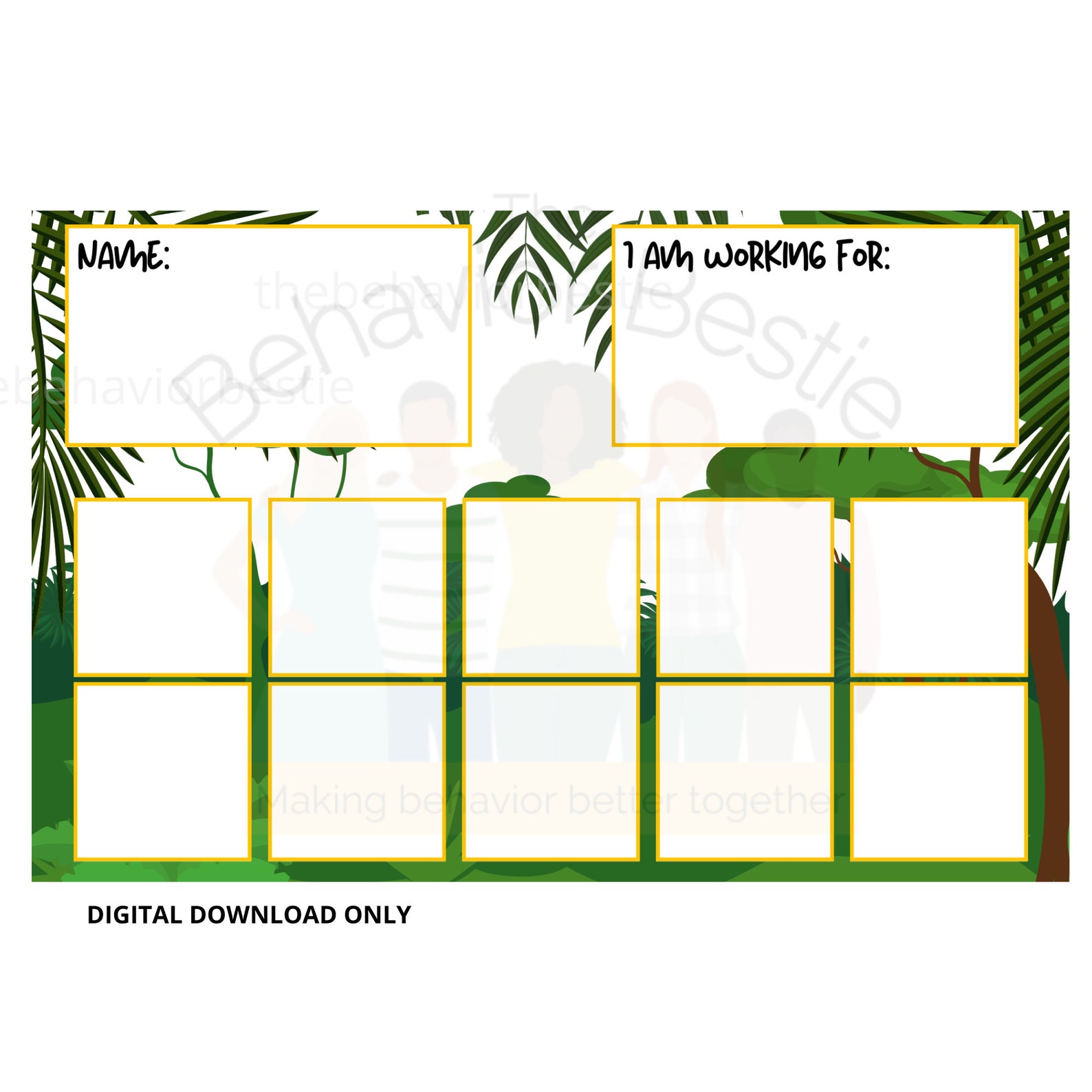 Dinosaur Reward Chart for Kids: Jurassic Behavior Token Board (PDF) - Etsy