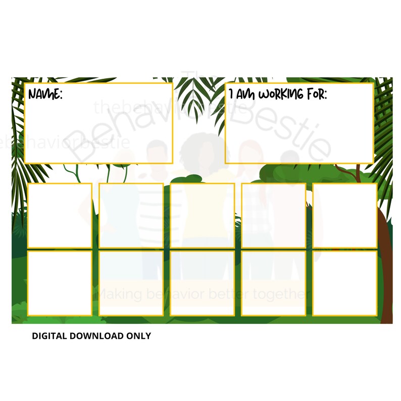 Dinosaur Reward Chart for Kids, Jurassic Reward Chart, Dinosaur Token ...