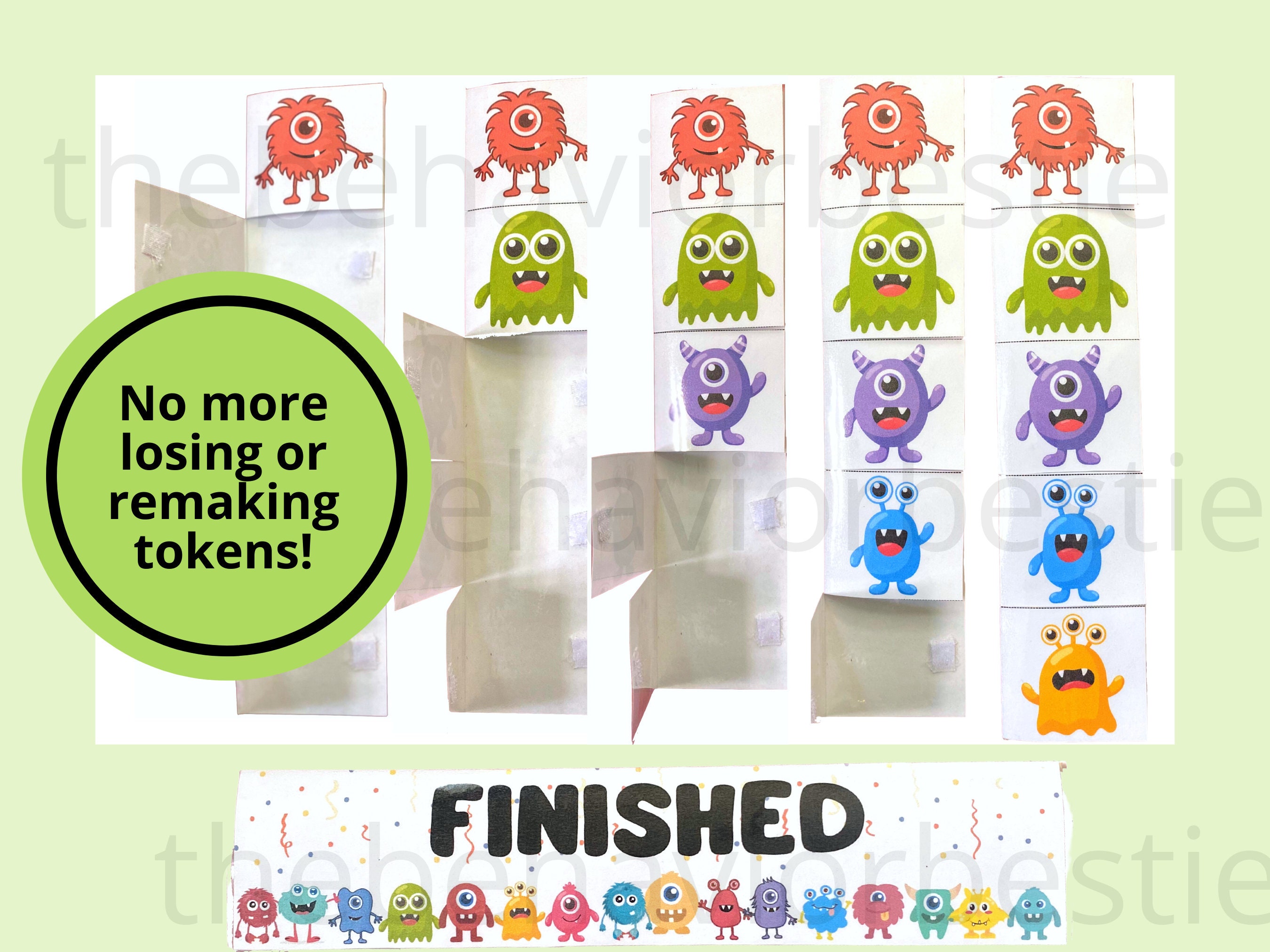 Printable Monsters Token Board Tokenless Token Board Flip Token Board ...