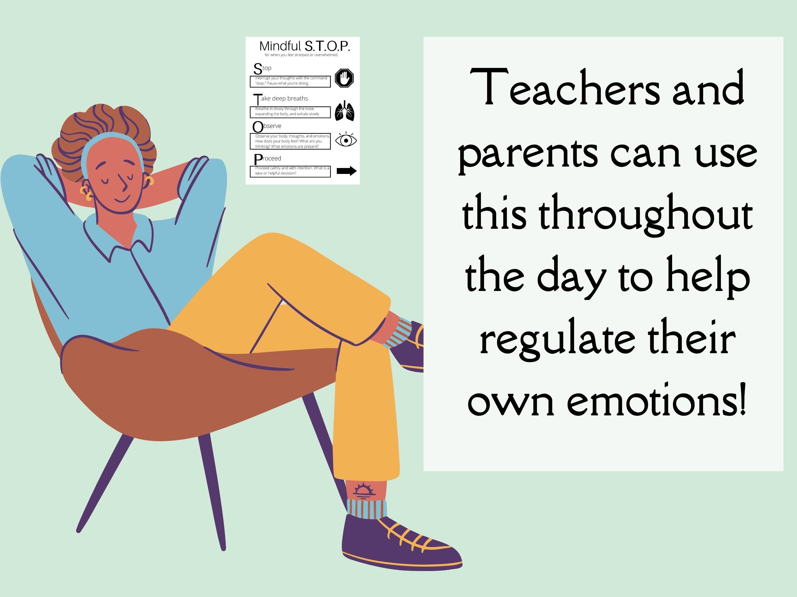 STOP Mindfulness Technique - Etsy