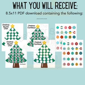 Christmas Reward Chart, Printable Behavior Chart for Kids, Christmas ...