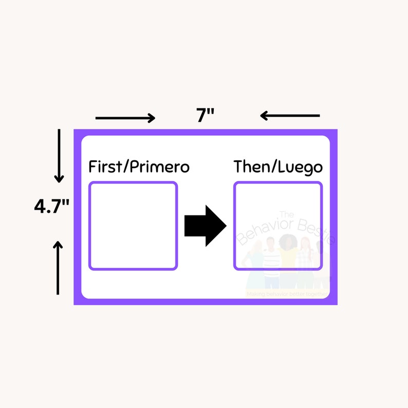 English Spanish First/then Board Visual Schedule Dual Language Visual ...