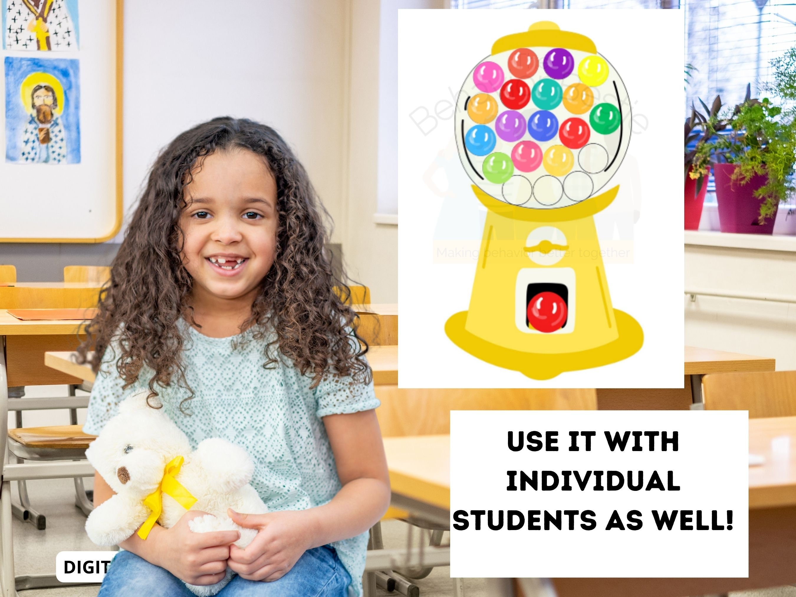 Gumball Reward Chart: Classroom Behavior Management (digital Download ...