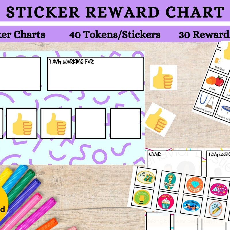 Positive Reinforcement Sticker Chart - Etsy