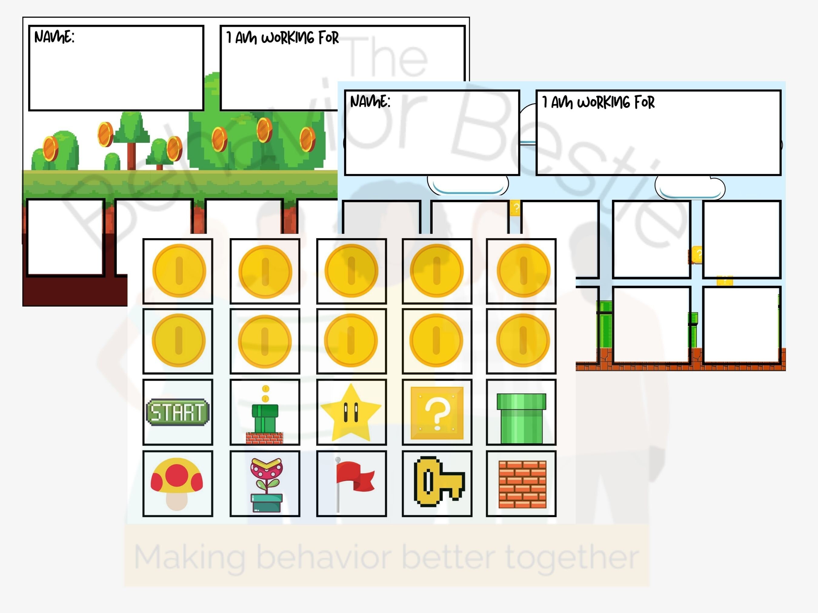 Video Game Reward Chart, Kids Reward Chart Video Game Theme - Etsy