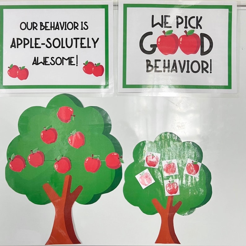 Apple Tree Class Reward System: Positive Behavior Chart (PDF) - Etsy