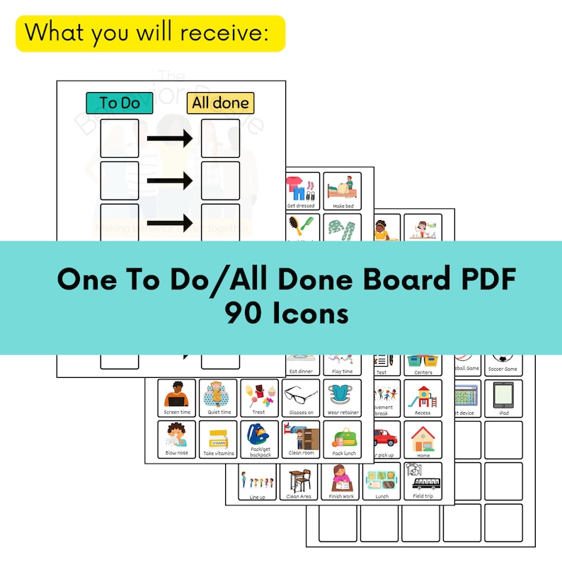 ABA Therapy Visuals, Behavior Therapy, Autism Visual Supports, ADHD ...