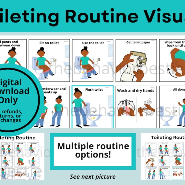 Toilet Training Visual Schedule - Etsy