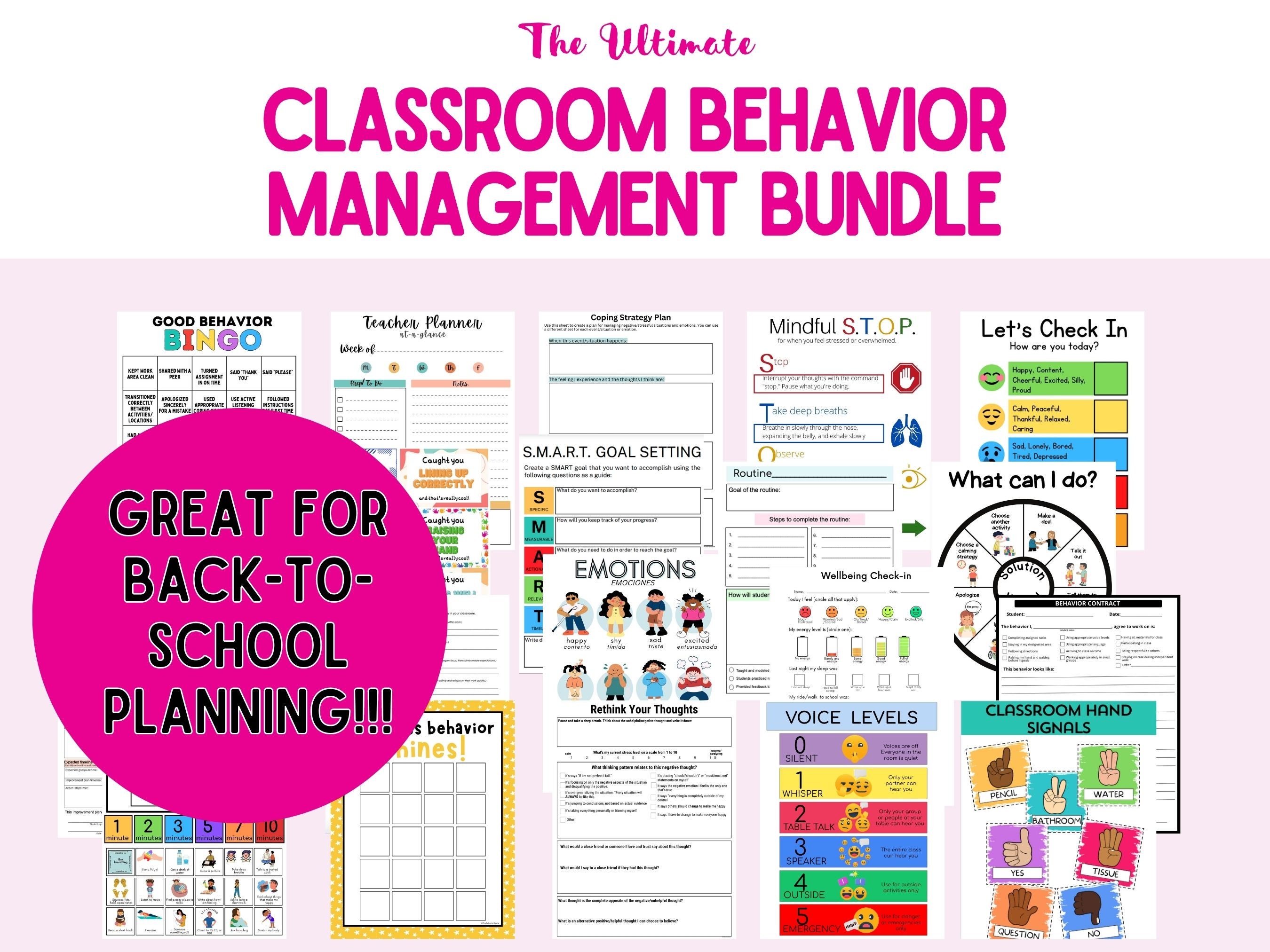 Classroom Behavior Management Bundle: Teacher Resources (digital ...