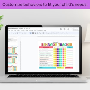 Editable Kids Behavior Chart: Point System, Rewards (digital Download ...