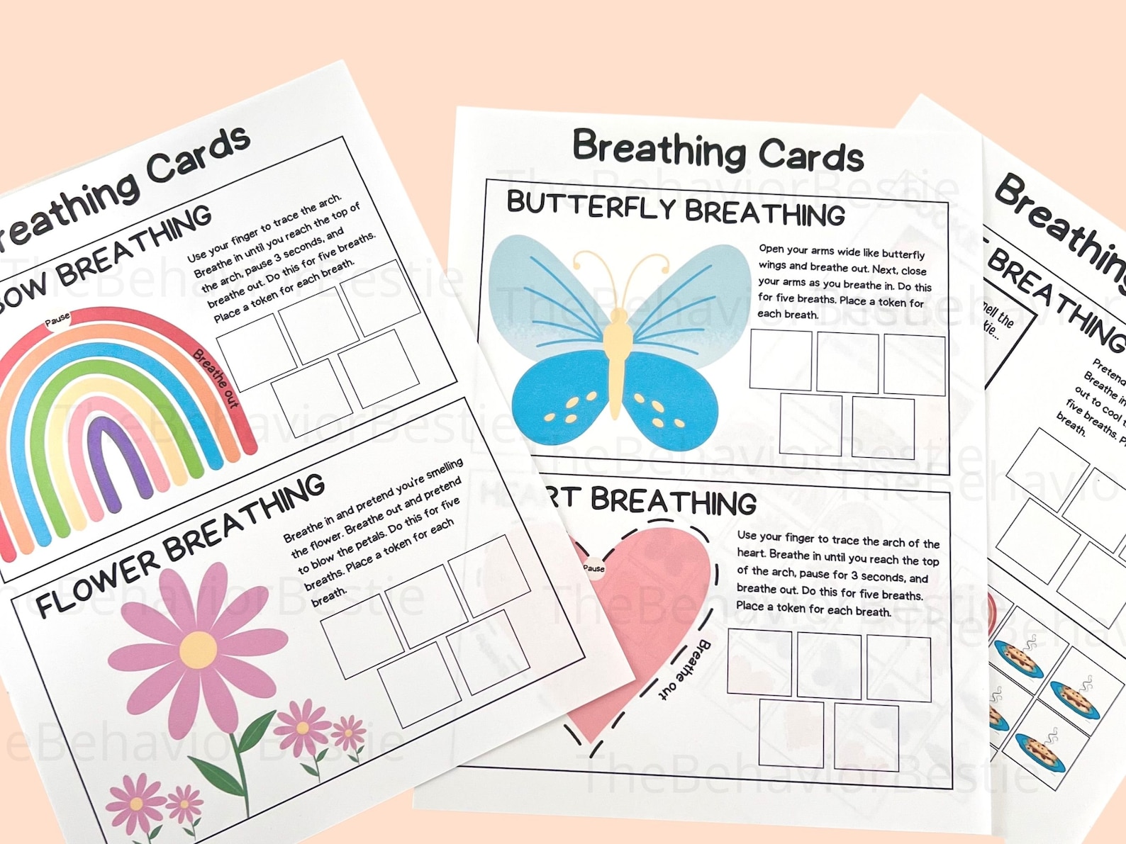 Breathing Exercises for Kids| Breathing Cards Set | Coping Cards ...