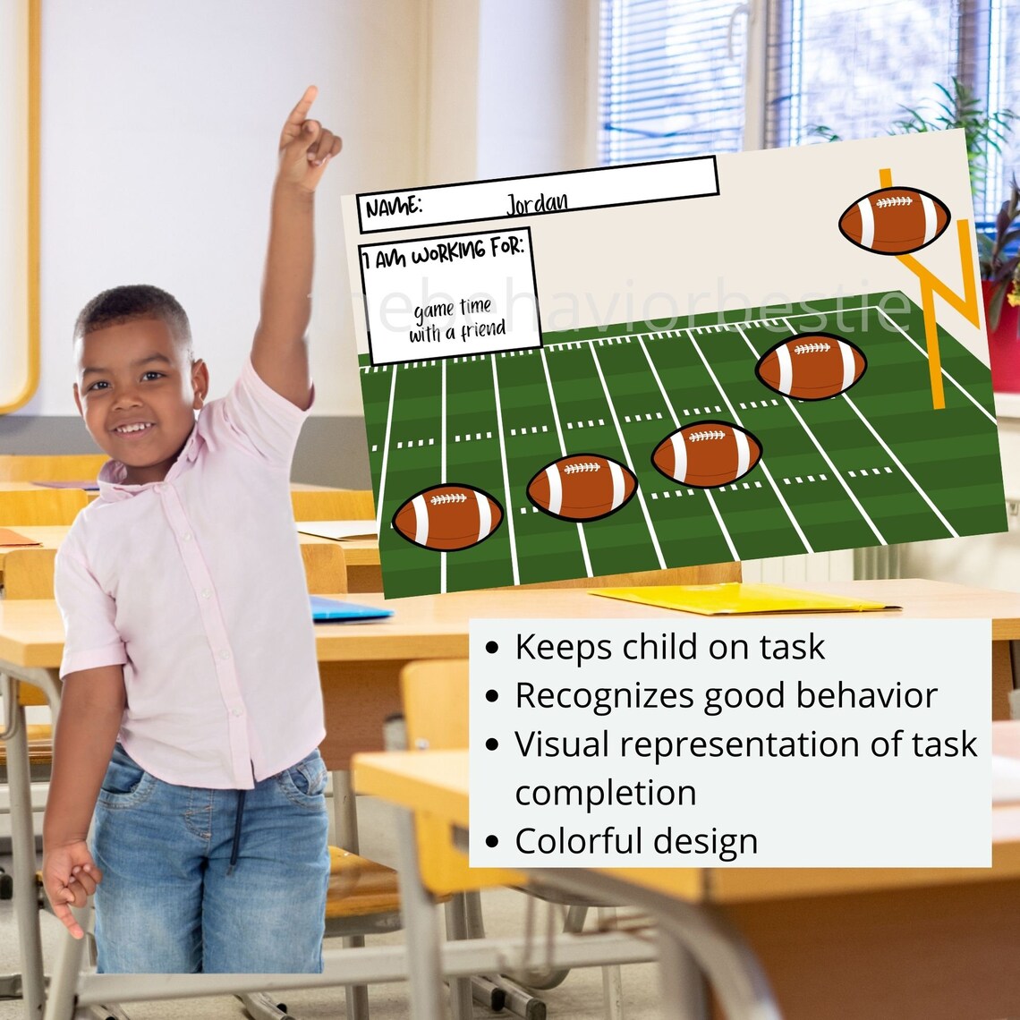 Football Token Reward Chart: Kids Sports Behavior System (PDF) - Etsy