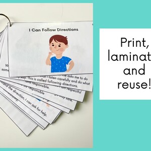 I Can Follow Directions Social Narrative: Kids Social Skills (digital ...