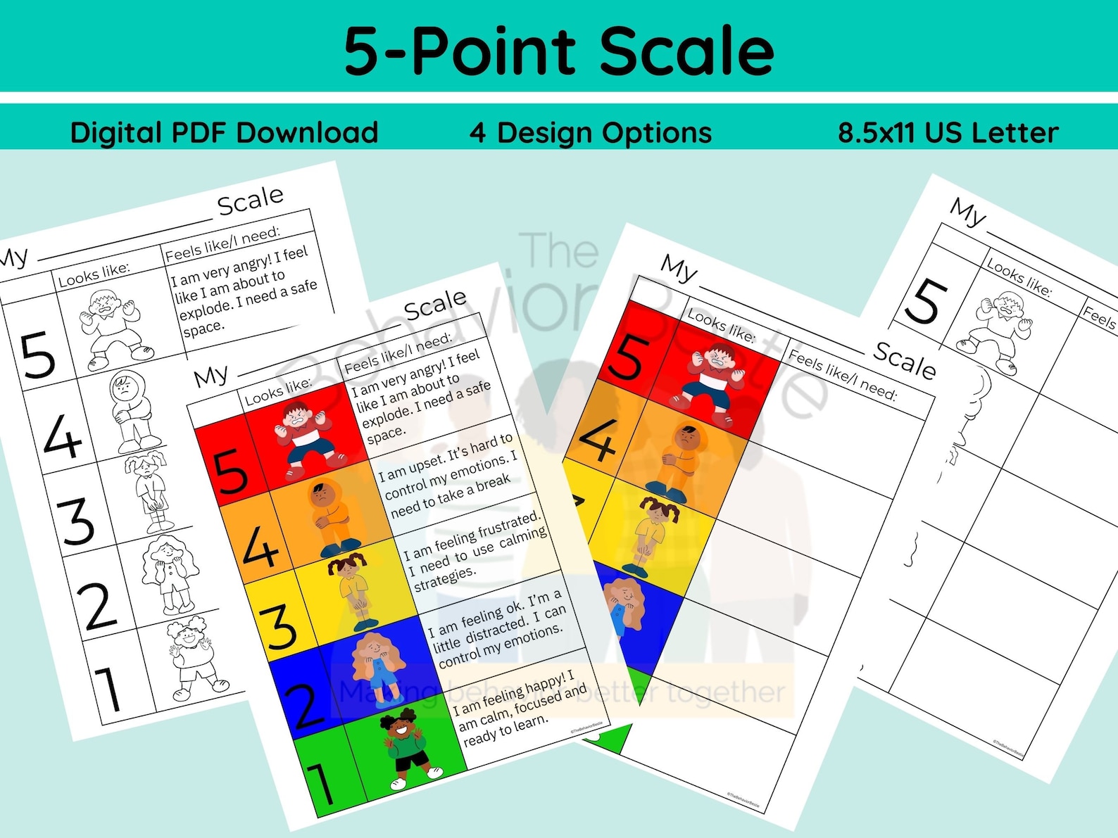 Incredible 5 Point Scale | Behavior Scale | Feelings Scale | 5-point ...