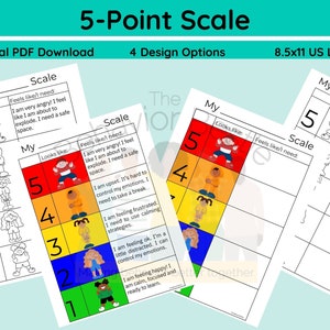 Incredible 5 Point Scale | Behavior Scale | Feelings Scale | 5-point ...