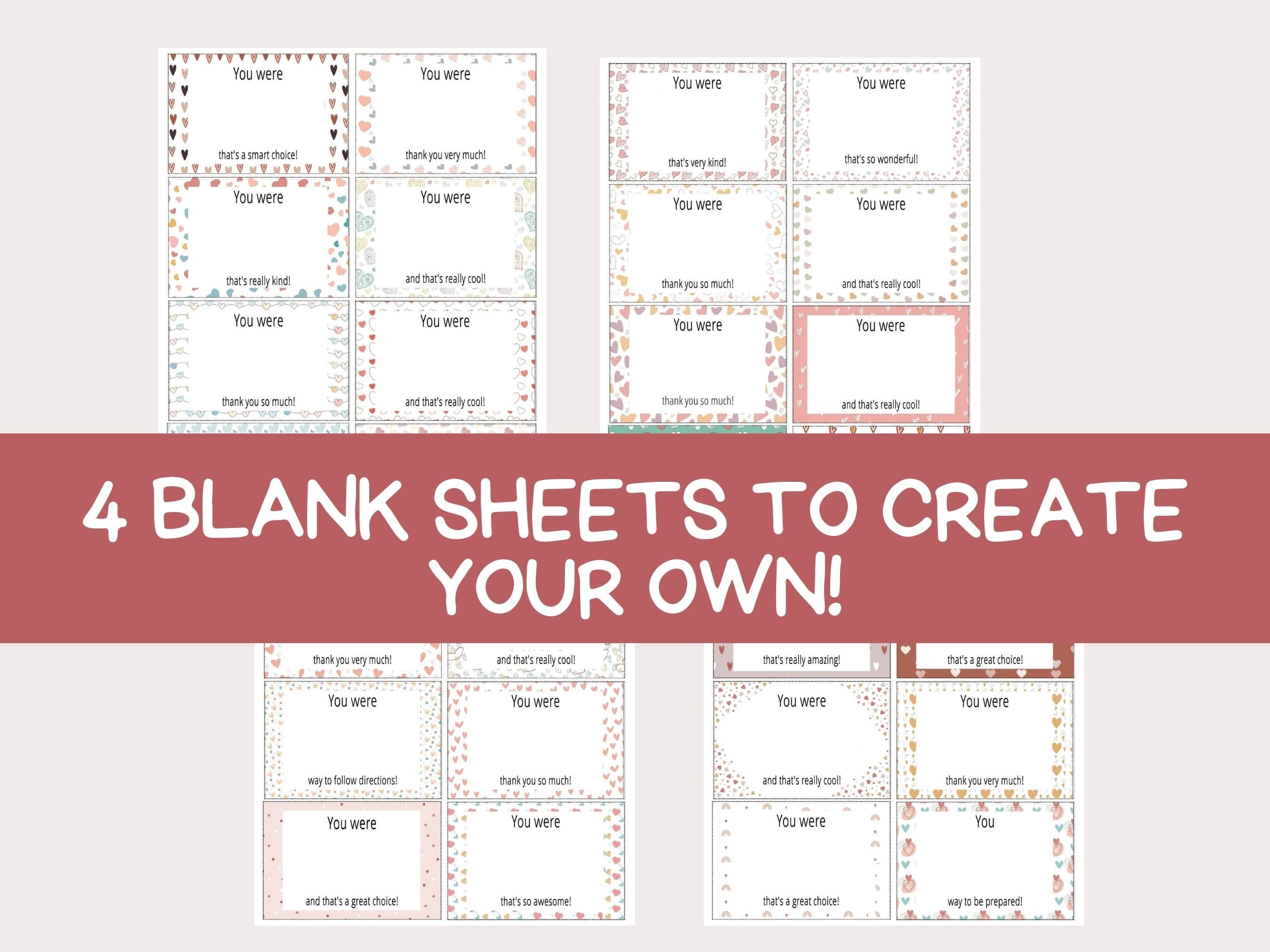 Student Praise Cards | Behavior Specific Praise | Printable Positive ...